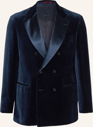Brunello Cucinelli Brunello Cucinelli Smoking-Sakko Regular Fit Aus Samt Mit Seide blau