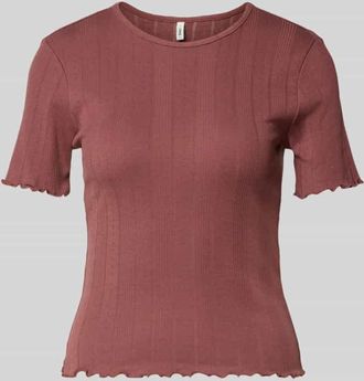 Only Slim Fit T-Shirt aus Baumwoll-Mix Modell TENNA