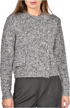 Gran Sasso Femme, Pulls, Multicolore, Taille: 40 FR Veste en laine moulin&eacute;e