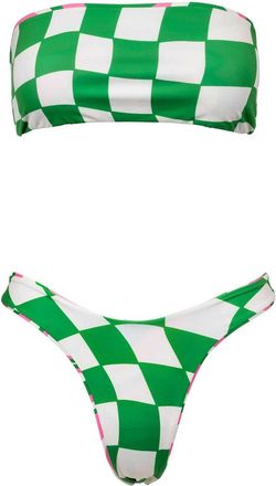 Kalaia Bikini Reversible Checkers Bikini