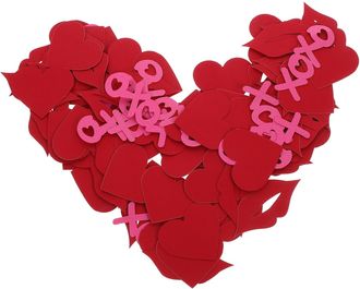 Hemobllo Romantisches Papierkonfetti Satz mit Herzform Biologisch Abbaubar f&uuml;r Valentinstag Hochzeit und Tischdekoration