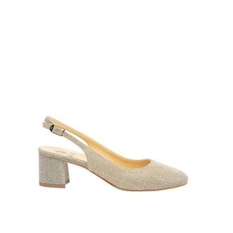 L'Arianna Larianna, Femme, Chaussures, Jaune, Taille: 35 EU Escarpins Slingback &agrave; Paillettes