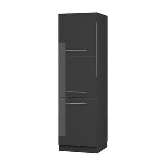 Vicco Meuble pour Four Fame-Line, Anthracite Haute Brillance, 60cm