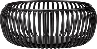 Blomus LITO- Bowl | Obstschale aus hochwertigem Stahl | Dekoschale mit Streben in Schwarz | Größe S | 8H Ø 20 cm
