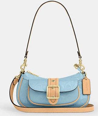 Coach Ashton Mini-Schultertasche Aus Signature-Leder