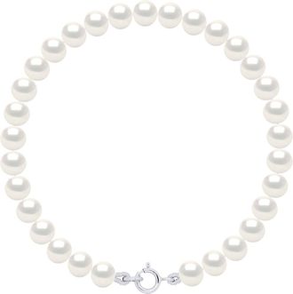 Ateliers Saint Germain Armband aus echten Süßwasser-Zuchtperlen, halbrund, 5-6 mm