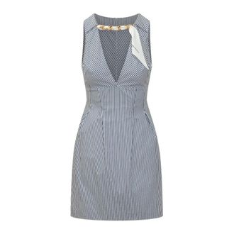 Elisabetta Franchi &Auml;rmelloses Minikleid - - Dresses - Damen - Grau - XS