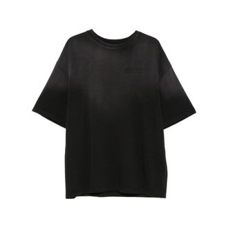 Amiri Bandana Patch Oversized Tee - - Tops - Herren - Schwarzk - S