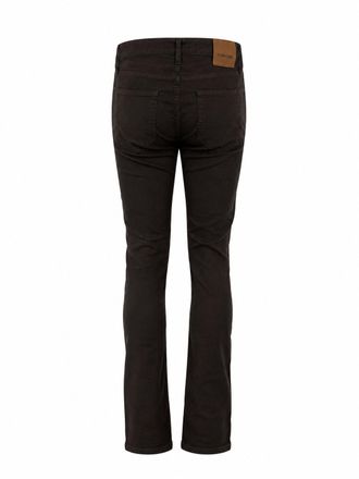 Tom Ford Mens Slim Fit Brown Cotton Jeans
