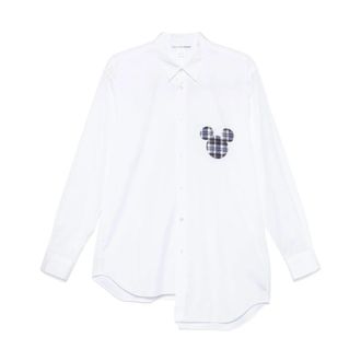 Comme Des Gar&ccedil;ons Wei&szlig;es Langarm-Hemd mit Kn&ouml;pfen - - Shirts - Herren - Wei&szlig; - S