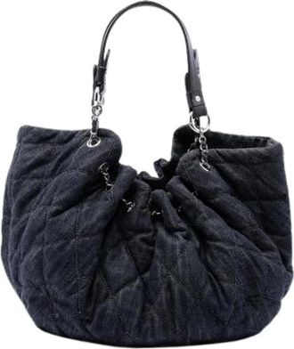 Chanel Pre-owned Stretch Spirit Cabas Tote Bag - Femme - Pre-owned - Bleu - Taille: ONE Size