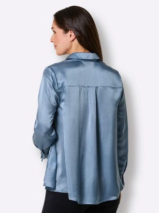 Cr&eacute;ation L Klassische Bluse Seiden-Viskose-Bluse Langarm