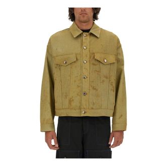 Msgm Msgm, Homme, Vestes, Vert, Taille: L Giubbino Jacket