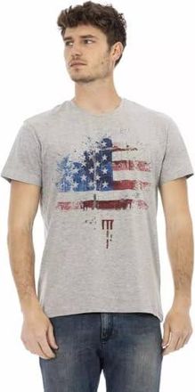 Trussardi Action Gray Cotton T-Shirt M