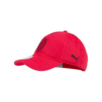 A.C. Milan Unisex Cappello ESS Con Visiera Klassische Sommerm&uuml;tze mit offiziellem Logo, verstellbar, rot, One Size