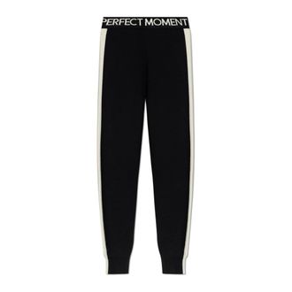 Perfect Moment Wollhose mit Logo - - Trousers - Damen - Schwarzk - L