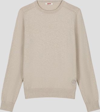 Jott Pull en maille col rond Sable Heloise - Taille S
