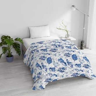 Italian Bed Linen Basic Couette dHiver, rembourré, Made in Italy, Foglie, 160x245 cm