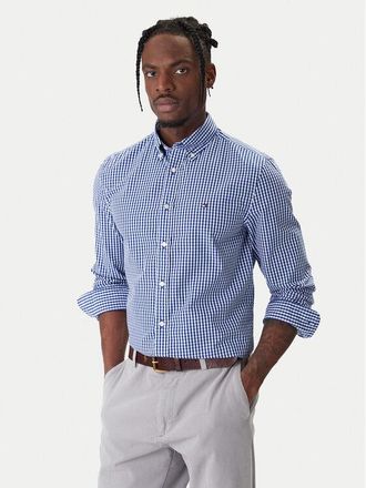Tommy Hilfiger Hemd Gingham MW0MW41713 Blau Regular Fit