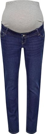 Only Damen Olmcruz Skinny DNM Pimbox, Dark Blue Denim, XL / 32L