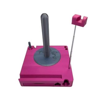 Generic Tragbarer, multifunktionaler H&auml;kel-Caddy, Garn-Organizer, Spulenbox mit abnehmbarem Spinnerhalter und Telefonst&auml;nder(Rose)