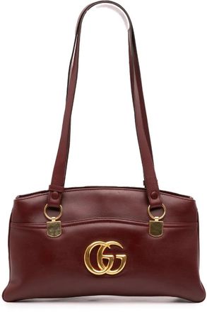 Gucci Hobo Bags - Large Leather Arli Shoulder Bag - Gr. unisize - in Rot - f&uuml;r Damen