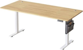 Songmics Songmics - Bureau &eacute;lectrique r&eacute;glable en hauteur 180 x 80 cm - Fonction m&eacute;moire 4 hauteurs - Port USB-C - Cadre acier robuste - Charge max 70 kg