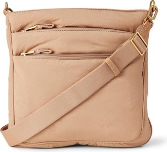 Amazon Essentials Damen Schlanke Nylon-Umh&auml;ngetasche, Taupe, Einheitsgr&ouml;&szlig;e