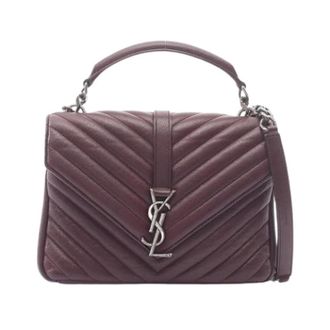 Saint Laurent Sac &agrave; main vintage doccasion - Femme - Pre-owned - Violet - Taille: ONE Size