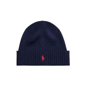 Polo Ralph Lauren Signature Pony Wollm&uuml;tze - - Accessories - Herren - Blau - ONE SIZE