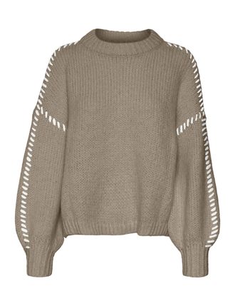 Vero Moda Vmfeng Ls O-Neck Pullover Ga Boo