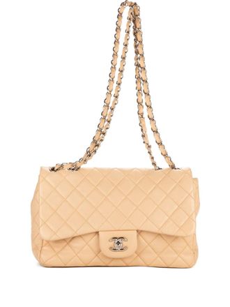 Chanel sac port&eacute; &eacute;paule Timeless Flap - Tons neutres