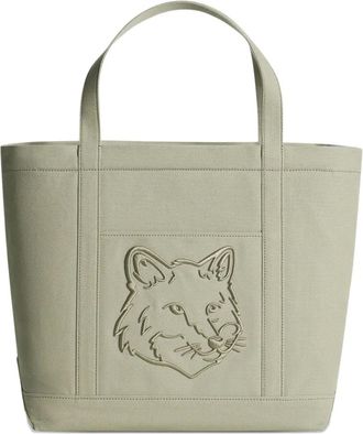 Maison Kitsuné Fox Head Tote Bag - Nude