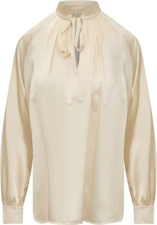 Max Mara Femme, Blouses et Chemises, Beige, Taille: 40 FR Tamigi Blouse