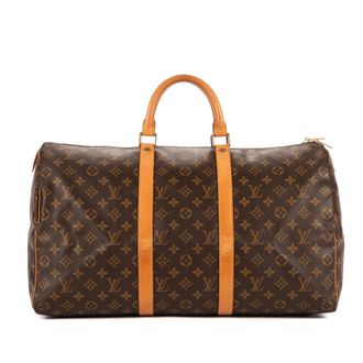 Louis Vuitton Crossbody Bags - Keepall 50 - Gr. unisize - in Braun - f&uuml;r Damen