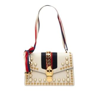 Gucci Sac bandouli&egrave;re Sylvie Pre-owned - Femme - Pre-owned - Blanc - Taille: ONE Size