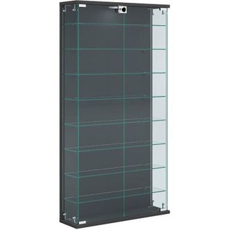 ebuy24 Ebuy24 - Vitrine murale Relas h. 114 x l. 59 x p. 17 cm Anthracite