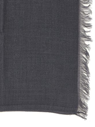 Brunello Cucinelli Cashmere and Silk Scarf - Gray
