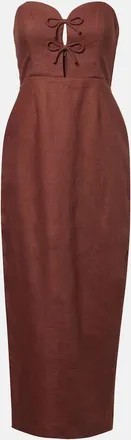 Poss&eacute; Midikleid Sabine aus Leinen