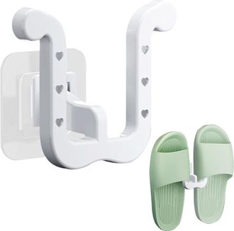 Generic Schuhehalter Für Wand - PP -Material, Slipperregal, Kompakter Kleiderbügel, Eingangsorganisator | Kleberschuhhänger Mit Entwässerung Für Badezimmer, T