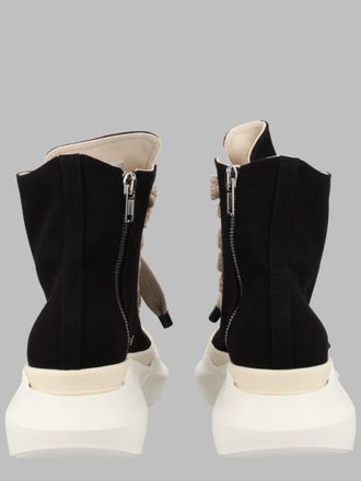 Rick Owens Abstract Sculptural Sole Jumbolace Sneakers - Black