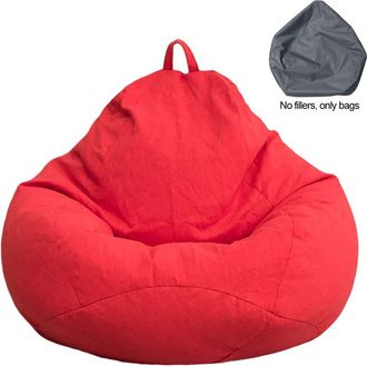 Dioche Gro&szlig;er Sitzsack-Stuhlbezug, Weich, Langlebig, Einfaches Design, f&uuml;r Innenliegen, Sofas, Ersatzbezug f&uuml;r Erwachsene, Wohnzimmer, Schlafzimmer, Stoffmat
