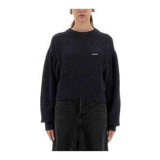 Rotate Strickpullover mit Struktur - - Knitwear - Damen - Blau - M