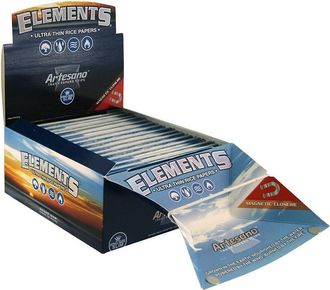 Elements Artesano King Size Slim Tray + Papers + Tips 5 Boxen (75 Packungen/Packages)