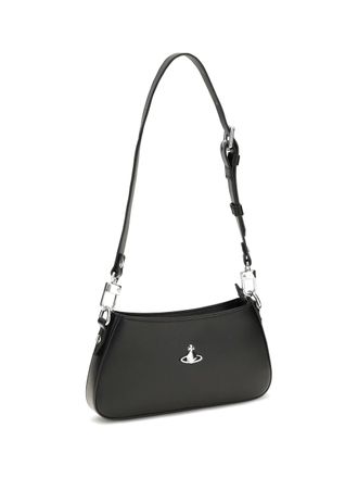 Vivienne Westwood Womens Tasha Phone Shoulder Bag Black Calf Leather Bos Taurus Covers E Cases