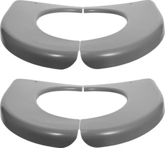 OSALADI 2st&uuml;cke Faltbarer Wc-sitzbezug aus Kunststoff f&uuml;r Reisen Camping und &Ouml;ffentliche Toiletten Leicht Tragbar und Einfach zu Reinigen f&uuml;r Erwachsene und J