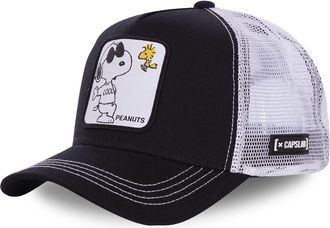 Capslab Snoopy Die Peanuts Schwarz Wei&szlig; Trucker Cap - One-Size