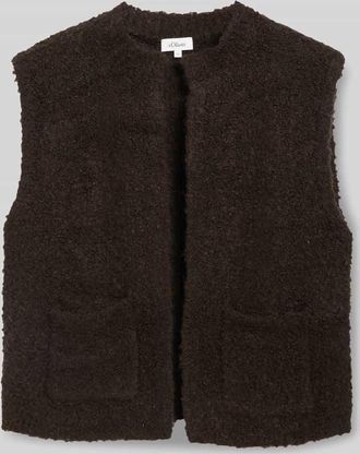 s.Oliver Red Label Regular Fit Strickweste mit Woll-Anteil
