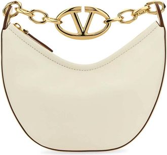 Valentino Garavani Femme, Sacs, Blanc, Taille: ONE Size VLogo Moon Mini Hobo