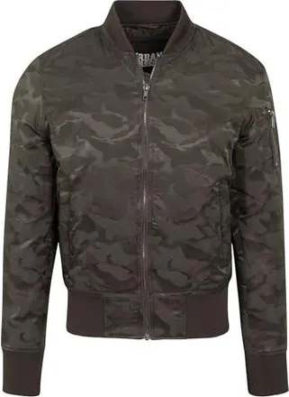 Urban Classics Tonal Camo Bomber Jacket Veste, Vert (Darkolive 551), L Homme